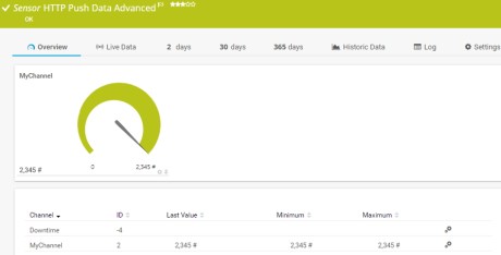 How to use push monitoring via HTTP