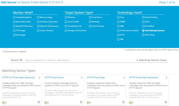 How to use push monitoring via HTTP